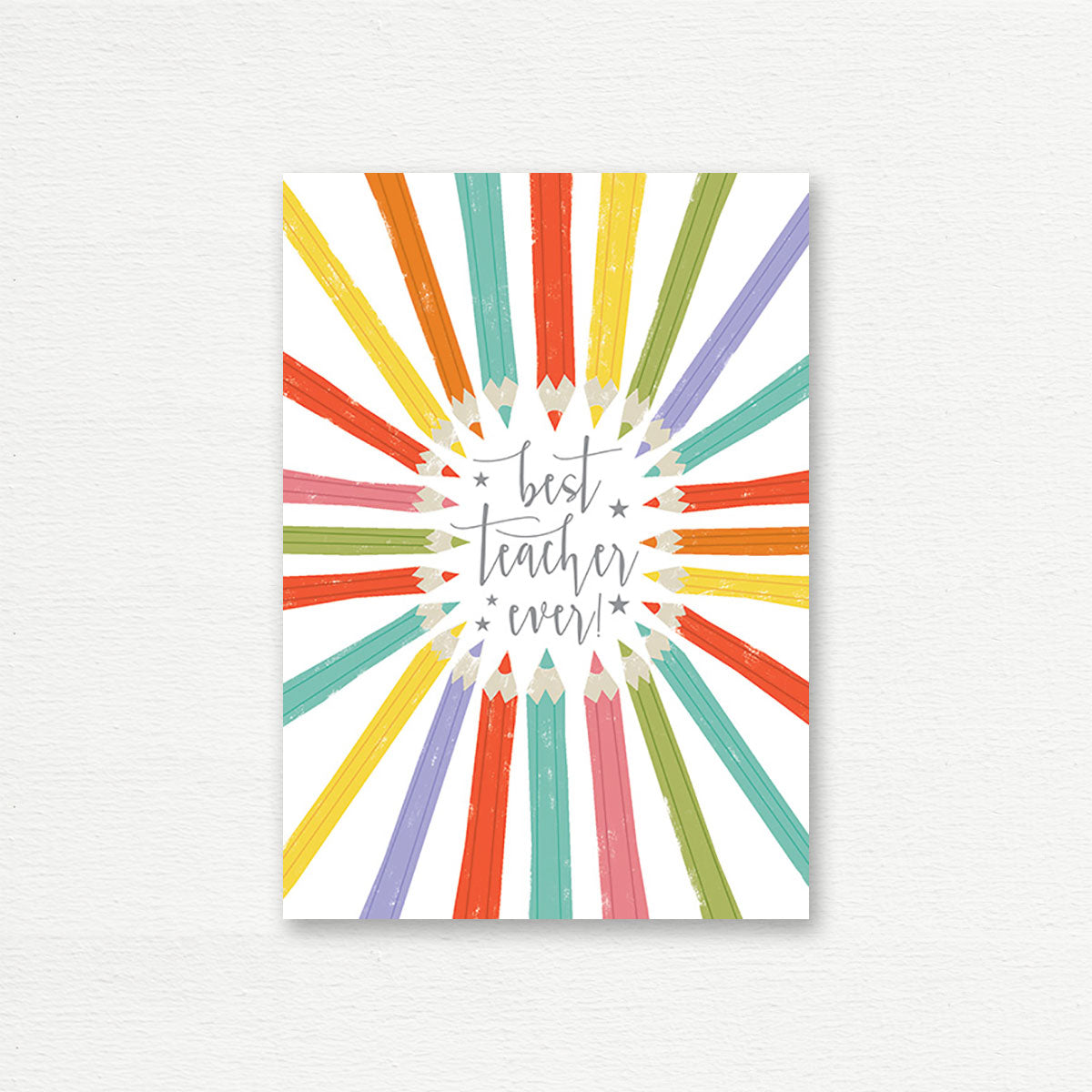 THANK YOU CARD Best Teacher Ever! | Books | Illustrated Picture Books