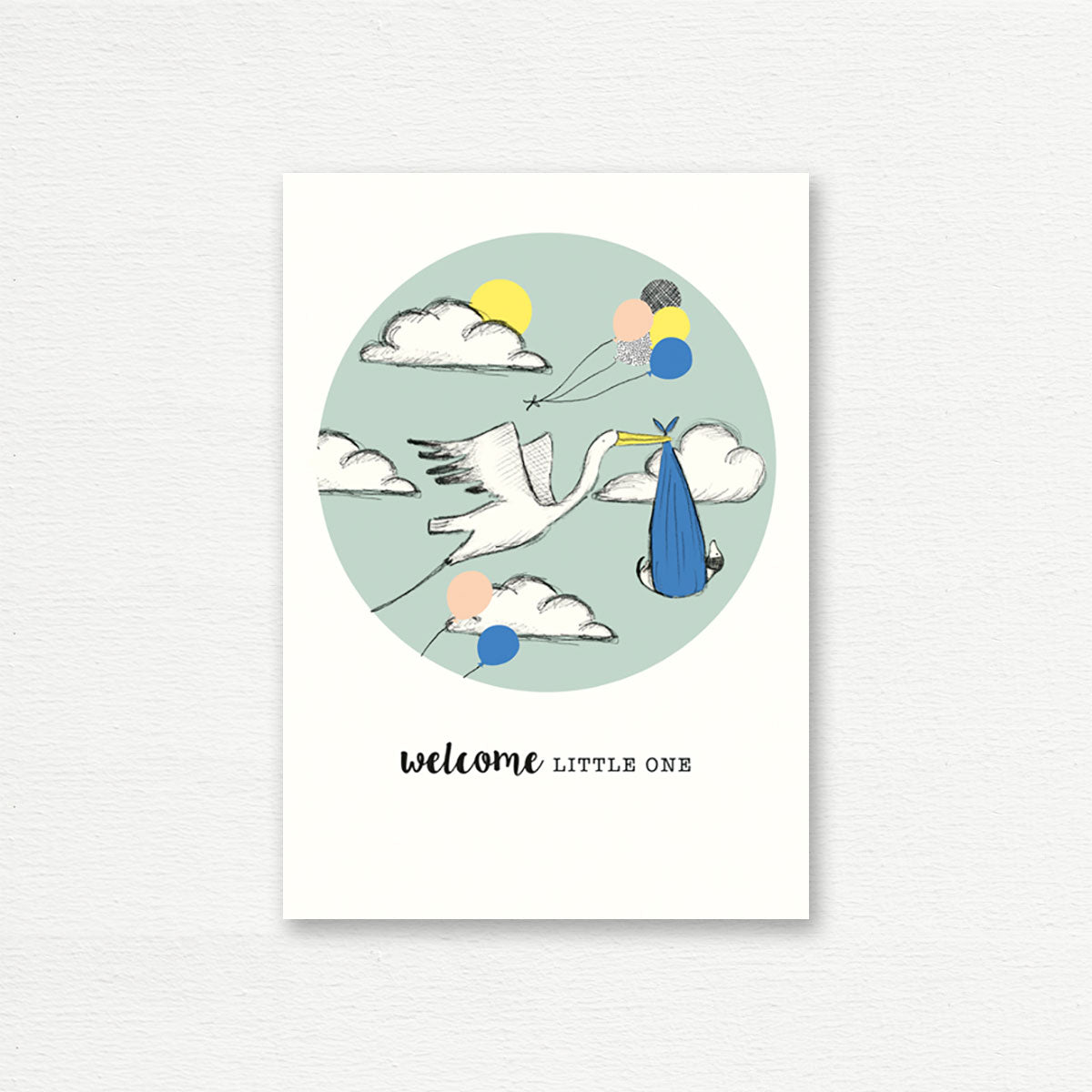 NEW BABY CARD Welcome Little One | Books | Illustrated Picture Books